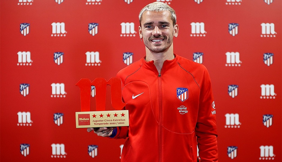 Griezmann, 'Jugador Cinco Estrellas' de la temporada - Club Atlético de ...